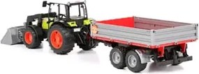 Bruder 2112 Traktor Claas Nectis 267 F s předním nakladačem a přívěsem