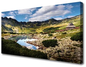 Obraz na plátně Hora Jezero Krajina 100x50 cm