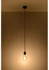 Sollux SL.0152 - Lustr na lanku EDISON 1xE27/60W/230V černá