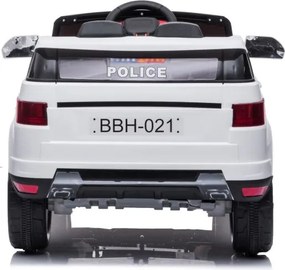 LEAN CARS Elektrické policejní autíčko BBH-021 bílé