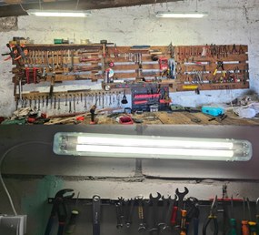BERGE Hermetické LED svítidlo 120 cm + 2x LED trubice 18W - neutrální bílá
