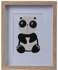 Dřevěný fotorámeček Hatu Panda, 22,5 x 3 x 27,8 cm
