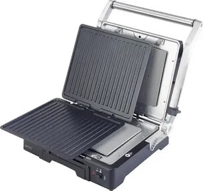ECG KG 300 Deluxe stříbrná / elektrický gril / 2000 W / grilovací ploc