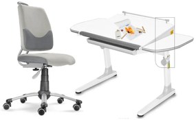 Dětský set Actikid A3 W58 - šedý, set židle + stůl Mayer