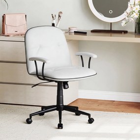 Costway Kancelářská židle ergonomická psací židle z umělé kůže