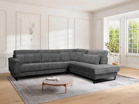 XXXLutz ROHOVÁ SEDAČKA, textil, kompozitní dřevo, antracitová MID.YOU - Sedací soupravy - 000694010004