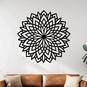 dřevo života Mandala DOBRÉ NÁLADY Zvolte rozměr (cm): 60x60, Zvolte barvu dekoru: Černá