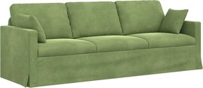 Set pohovek 2 ks Světlá zelená samet 3407628