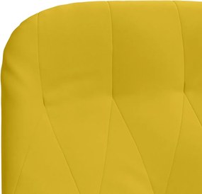 Relaxační křeslo hořčicově žluté samet 341201