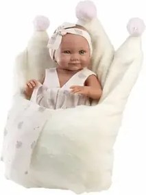 Llorens 73814 NEW BORN HOLČIČKA - realistická panenka miminko s celovi