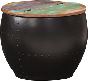 vidaXL Konferenční stolek kulatý 53 x 43 cm masivní mangovníkové dřevo [287485] Barva: Vícebarevný