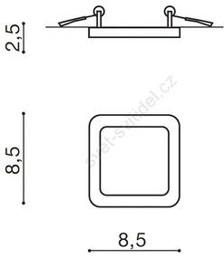 Azzardo Azzardo AZ2833 - LED Koupelnové podhledové svítidlo SLIM 1xLED/6W/230V IP44 AZ2833