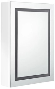 LED koupelnová skřínka se zrcadlem II - 50x13x70 cm | zářivě bílá