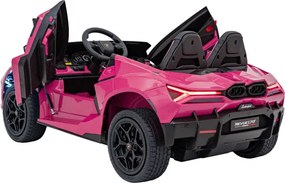 Elektrické autíčko Lamborghini Revuelto XL STRONG růžové
