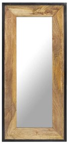 Zrcadlo 110 x 50 cm masivní mangovníkové dřevo 321631