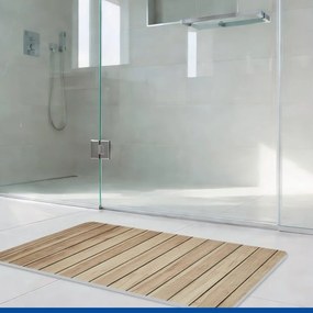 Z křemeliny koupelnová předložka v přírodní barvě 50x80 cm Lepiana – Wenko