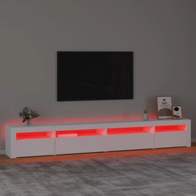 TV skříňka s LED osvětlením bílá 270x35x40 cm 3152746