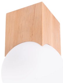 Sollux Lighting Stropní svítidlo SOLIS přírodní dřevo