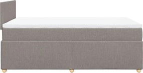 Box spring postel s matrací taupe 120x200 cm textil 3286644
