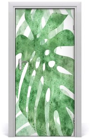 Samolepící fototapeta na dveře Monstera 85x205 cm