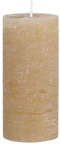 Medová široká svíčka Macon Rustic honey - Ø 7*15cm/ 60h