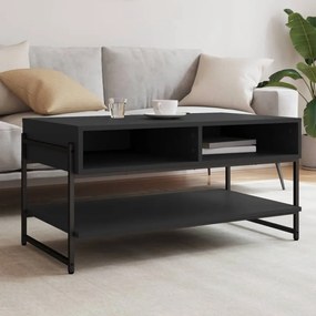 Konferenční stolek černý 90 x 50 x 45 cm kompozitní dřevo