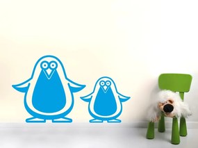 WALLVINIL Samolepky na zeď - Penguin Barva: Modrá střední, Velikost: 60x66 cm
