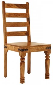 Indický nábytek - Židle Jali z indického masivu palisandr Světle medová