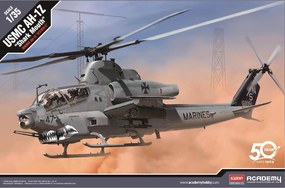 Plastikový model model kit vrtulník 12127 - usmc ah-1z "shark mouth"