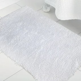 Koberce Breno Koupelnová předložka RASTA MICRO - white, Bílá, 60 x 90 cm