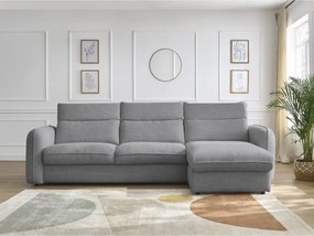 Šedá rohová pohovka Achille – Bobochic Paris