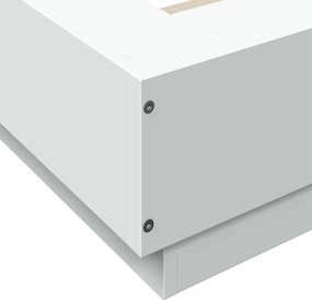 Rám postele bílý 180 x 200 cm kompozitní dřevo 3281168