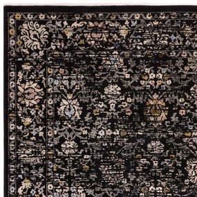 Tribeca Design Kusový koberec Airplane Black Vintage Floral Rozměry: 240x330 cm