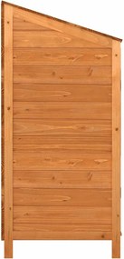 Zahradní kůlna hnědá 102 x 52 x 112 cm masivní jedlové dřevo 152185