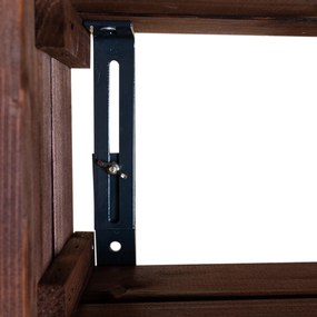 Dřevěný truhlík rovný - dvojitá ochrana 43x21x18 cm