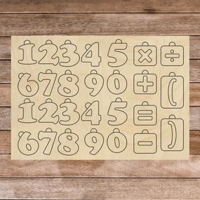 Dřevěná montessori smyslová pomůcka - Matematika | SENTOP H017