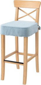 Sedák na židli IKEA Ingolf - barová barva modrá látka pletený vzor