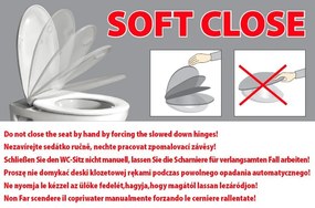 GSI, NORM/PURA WC sedátko, Soft Close, bílá, MS86CN11