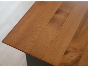 Massive home | Šedá komoda z masivu Belluno Elegante 4D3S s dubovou deskou
