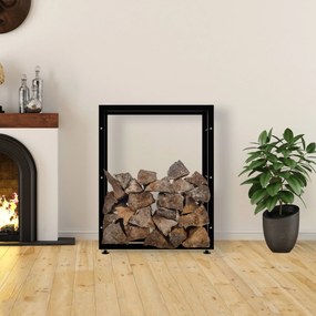 Stojan na palivové dřevo Keri V2 25x80x100 – černá