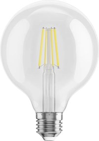 Mexen Vintis, LED žárovka E27, G95, 6W, Neutrální - 4000K, 720 lm, čirá - L157-E27-0640-00