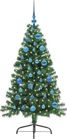 Umělý osvětlený vánoční stromeček Zelená 150 cm PVC 3397005