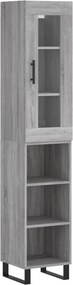Skříň highboard šedá sonoma 34,5 x 34 x 180 cm kompozitní dřevo 3199391
