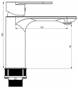 Mexen Milo R40 vanová sada, Chromovaná - 71303R40-00