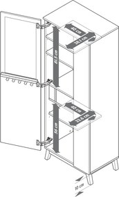 Tchibo - Multifunkční skříň - barva: bílá