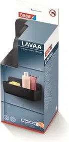 Tesa Lavaa sprchový košík M černá / Sprchový košík / samolepicí montáž