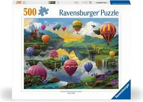 RAVENSBURGER Puzzle Údolí horkovzdušných balónů / 500 dílků / 49 × 36