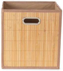 Bambusový úložný box v přírodní barvě 31x31x31 cm – Compactor