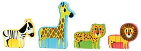 Vilac Dřevěné puzzle Veselé safari