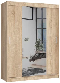 Šatní skříň s posuvnými dveřmi 150 cm CLP sonoma